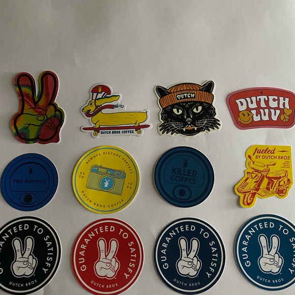 Other | Dutch Bros Stickers | Poshmark